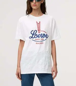 Loewe Cotton Graphic T-shirt - White