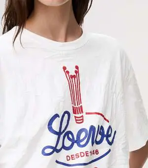 Loewe Cotton Graphic T-shirt - White