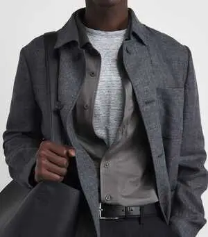 Corneliani Cotton Long-sleeve Shirt - Grey
