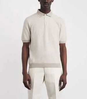 Corneliani Cotton Two-tone Polo Shirt