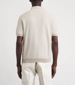 Corneliani Cotton Two-tone Polo Shirt