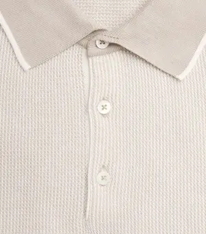 Corneliani Cotton Two-tone Polo Shirt