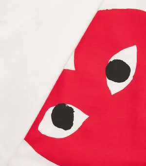 Play Comme Des Garcon Cotton Oversized Bottom Heart T-shirt