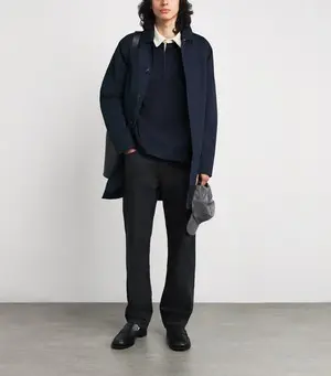 FRAME Contrast-collar Rugby Sweatshirt