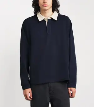 FRAME Contrast-collar Rugby Sweatshirt
