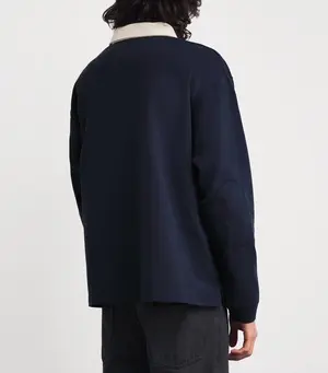 FRAME Contrast-collar Rugby Sweatshirt