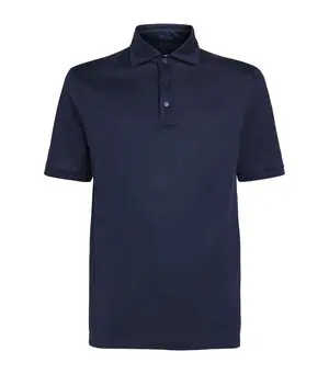 Eton Short Sleeve Polos For Men