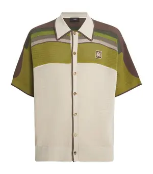 Amiri Mesh Logo Oversized Short-sleeve Shirt