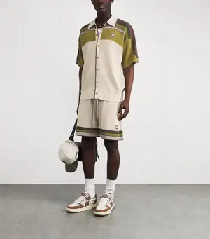 Amiri Mesh Logo Oversized Short-sleeve Shirt