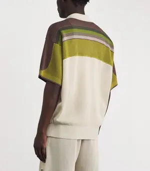 Amiri Mesh Logo Oversized Short-sleeve Shirt