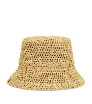 Max Mara Woven Bucket Hat - Beige