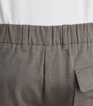 Herno Stretch-virgin Wool Pleated Trousers - Brown