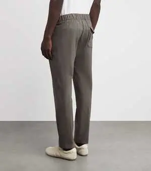 Herno Stretch-virgin Wool Pleated Trousers - Brown