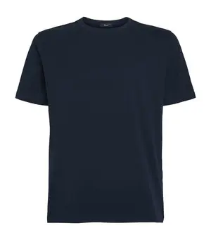 Herno Stretch-cotton T-shirt - Navy