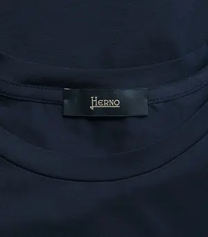 Herno Stretch-cotton T-shirt - Navy