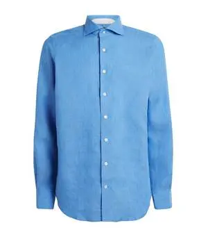 N.peal Linen Cannes Shirt - Blue