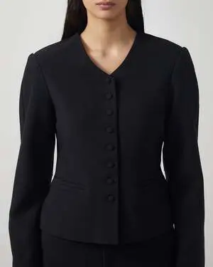 WAKAKUU Louisa Tailored Jacket - Black