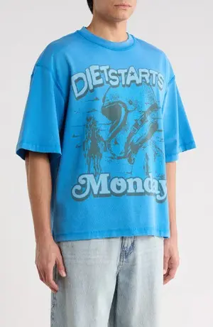 DIET STARTS MONDAY Desert Dawn Cotton Graphic T-shirt