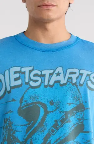 DIET STARTS MONDAY Desert Dawn Cotton Graphic T-shirt