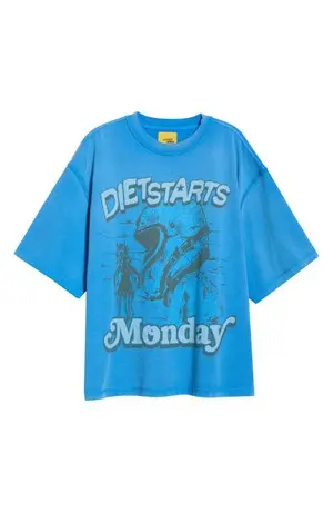 DIET STARTS MONDAY Desert Dawn Cotton Graphic T-shirt