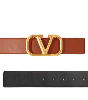Valentino Garavani Reversible Vlogo Signature Belt - Brown