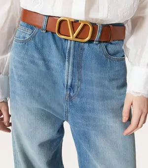 Valentino Garavani Reversible Vlogo Signature Belt - Brown
