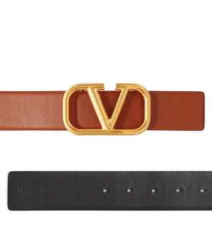 Valentino Garavani Reversible Vlogo Signature Belt - Brown