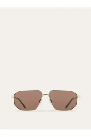 FERRAGAMO Rectangular Frame Sunglasses - Red