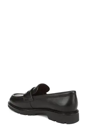 Vince Siena Lugged Penny Loafer - Black