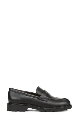 Vince Siena Lugged Penny Loafer - Black