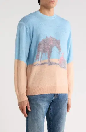 ONE OF THESE DAYS So Far Away Printed Sweater