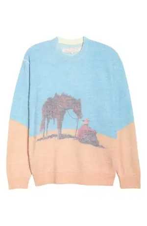 ONE OF THESE DAYS So Far Away Printed Sweater
