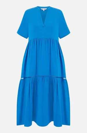 YUMI Cotton Kaftan Midi Dress