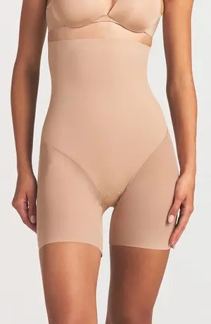 SKIMS High Waisted Powermesh Shorts - Clay