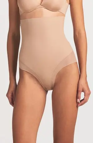 SKIMS Powermesh Zoned High Waisted Briefs - Clay