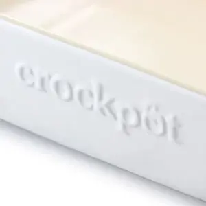 CROCKPOT 4 Quart Rectangular Stoneware Bake Pan