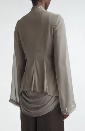 Rick Owens Temple Stag Jacket - Dust