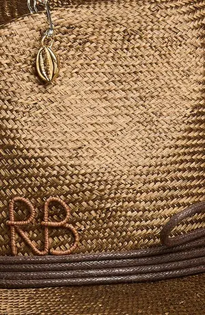 Ruslan Baginskiy Straw Fedora Hat - Brown