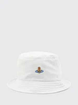 VIVIENNE WESTWOOD Embroidered Bucket Hat - Pearl