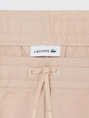 Lacoste Cotton Blend Wide Leg Pants - Beige