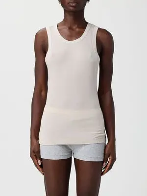 ENTIRE STUDIOS Stretch Cotton Sleeveless Top - Beige