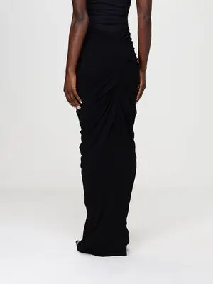 ENTIRE STUDIOS Draped Jersey Maxi Skirt - Black