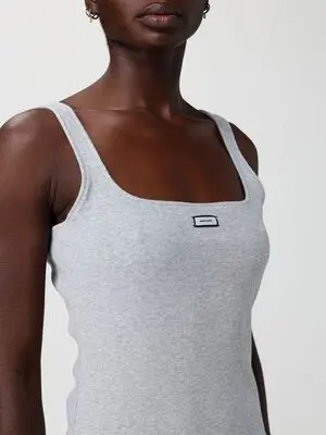 ENTIRE STUDIOS Stretch Cotton Knit Top - Grey