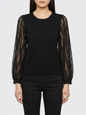 TWINSET Lace Sleeve Sweater