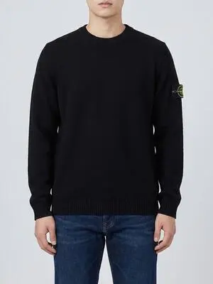 Stone Island Cotton Crew Neck Jumper - Black