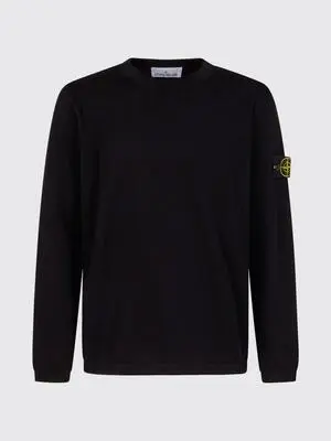 Stone Island Cotton Crew Neck Jumper - Black