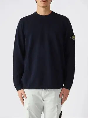 Stone Island Cotton Crew Neck Jumper - Blue