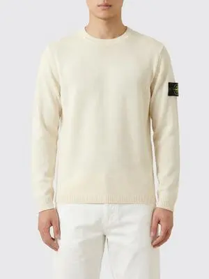 Stone Island Cotton Crew Neck Jumper - White
