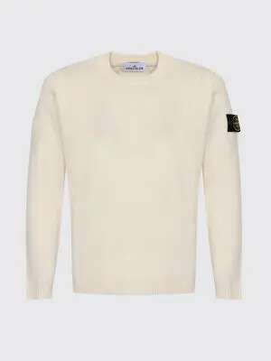 Stone Island Cotton Crew Neck Jumper - White