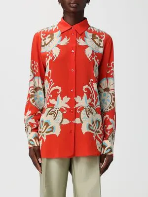 Women's Red Printed Shirts